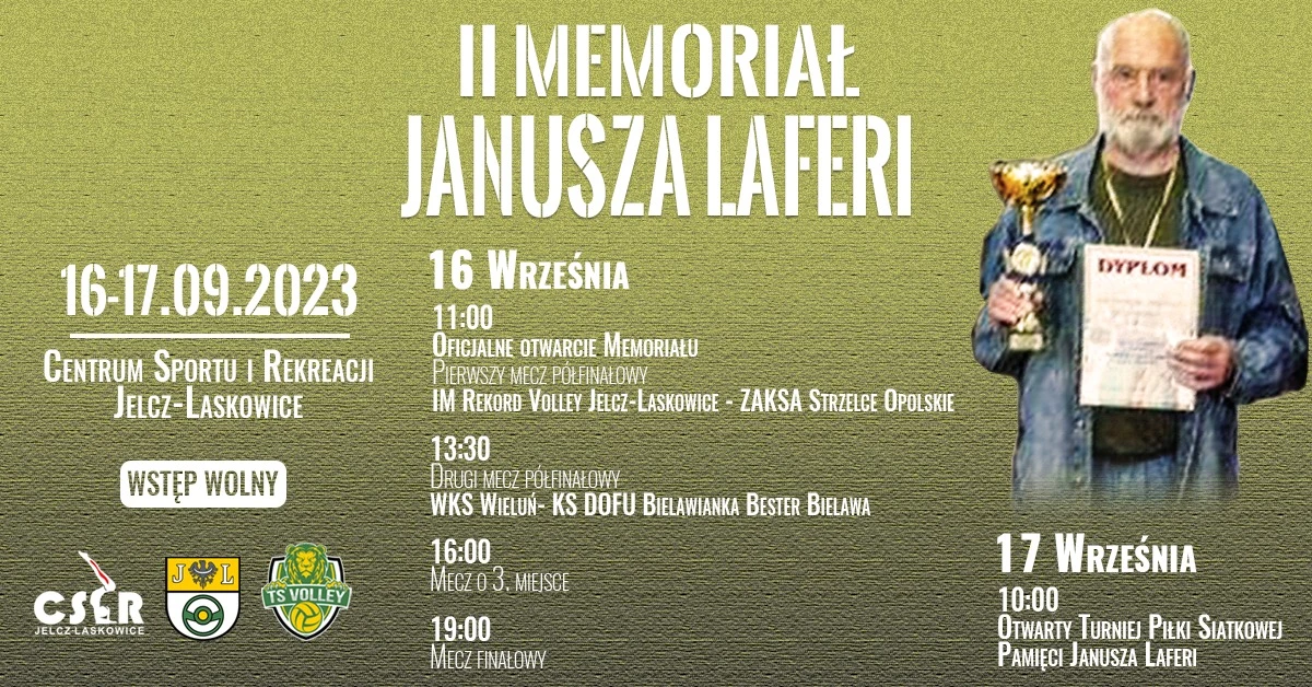 Drugi Memoriał Janusza Laferi - Olawa24.pl